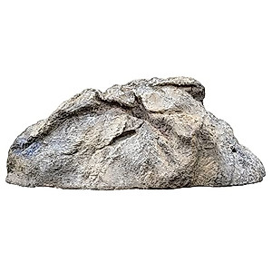 Backyard X-Scapes Fiberglass Painted Mock Faux Well Pump Cover Artificial Rock for Landscaping, Medium, Beige