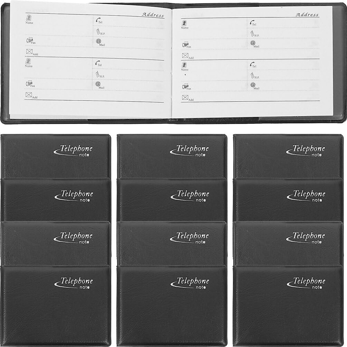 Address Books 12Pcs Mini Address Book Portable Pocket Small Notebook Outdoor Address Book Phone Book