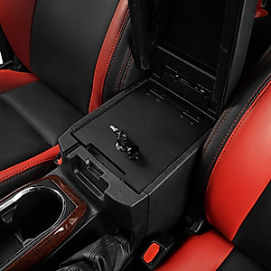 Hooke Road Tacoma Console Storage Safe Lockbox Compatible with Toyota Tacoma 16-23 3rd Gen Pickup Truck
