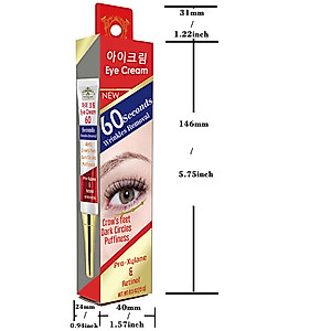 Instant eye cream with retinol, firming, anti-puffiness, wrinkles, removing dark circles, moisturizing skin (1)