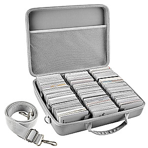 PAIYULE Large 2500+ Card Game Case for Cards Against Humanity for PTCG Trading Cards for Phase 10 for Magic The Gathering Cards Games,Baseball Basketball Sport Card Box Card Games-(Bag Only)(Grey