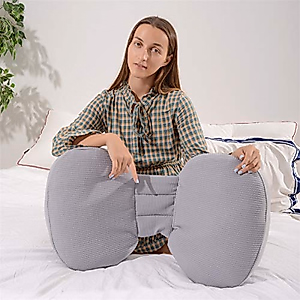 SIMINZICH Side Sleeper Pregnancy Pillow,Double Wedge for Body, Belly, Back Support, Maternity Pillow with Removable Jersey Cover