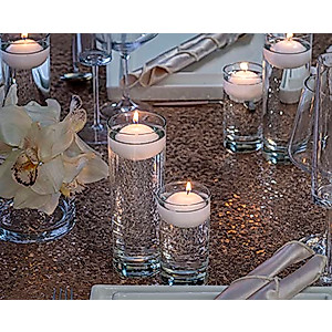 Bolsius Unscented Floating Candles – Set of 20 White Floating Candles – Cute and Elegant Burning Candles – Candles with Nice and Smooth Flame – Party Accessories (Two Pack)