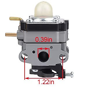 ATVATP 753-06258A TB146EC RY252CS Carburetor Compatible with Troy Bilt TB516EC TB146EC Ryobi RY251PH RY252CS RY253SS RY254BC Carb Fit 2 Cycle 25cc String Trimmer Brush Cutter Edger Cultivator