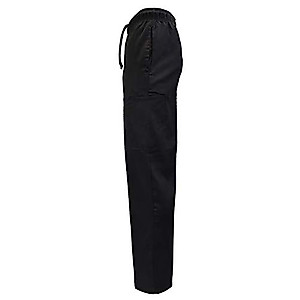 Natural Uniforms Classic Chef Cargo Pants (Black 3-Pack, Large)