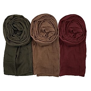 Women Scarf Shawl Set of 3 for All Season Scarve Wrap Scarve, B