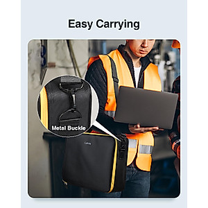 Luxtude Extra Large Battery Case for Dewalt/Milwaukee/Ryobi 12V/18V/20V Battery & Charger, Tool Battery Case for DEWALT Holds 20V 2.0/3.0/4.0/5.0/6.0/9.0-Ah Batteries, Adapter,Bag Only