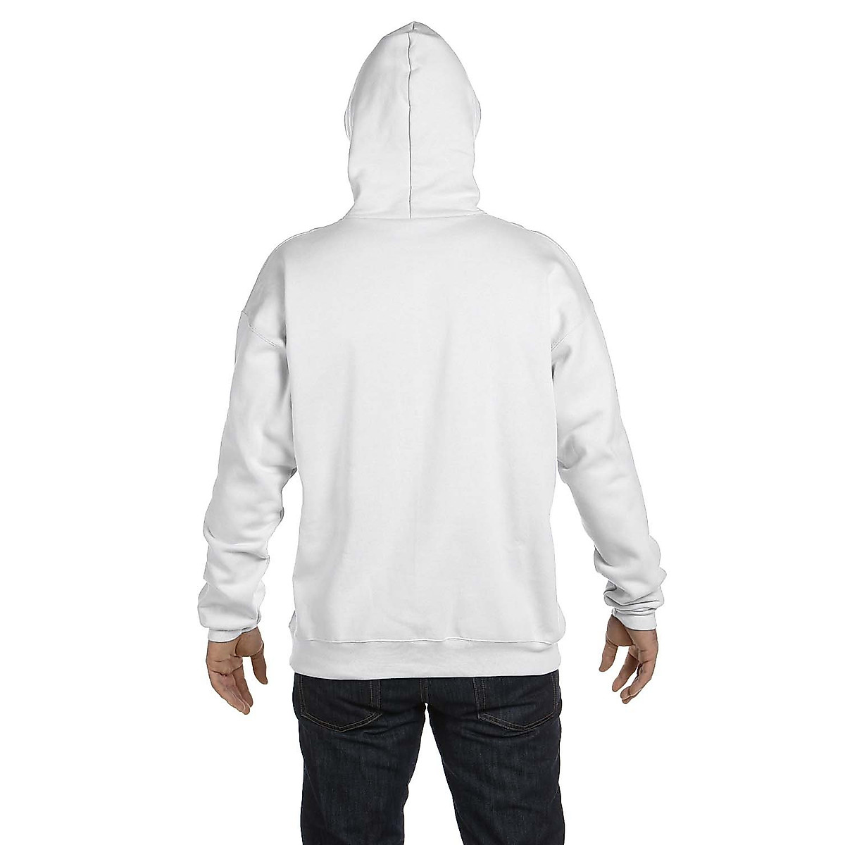 Hanes Mens Ultimate Cotton Heavyweight Pullover Hoodie,White,Large