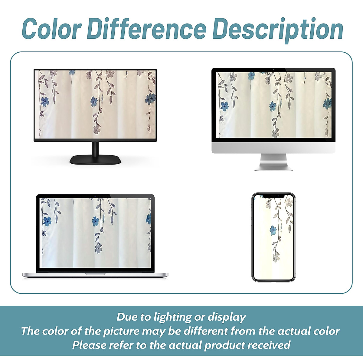 DriftAway Isabella Faux Silk Embroidered Kitchen Swag Valance Embroidered Crafted Flower 2 Pack 60 Inch by 18 Inch Plus 1.5 Inch Header Ivory Blue