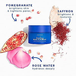 AAVRANI Healing Rose Clay Mask with FREE Mask Applicator Tool | Buy both and save $10!