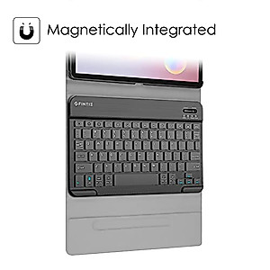 Fintie Keyboard Case for Samsung Galaxy Tab S6 10.5" 2019 (Model SM-T860/T865/T867), [Supports S Pen Wireless Charging] Slim Cover w/Detachable Wireless Bluetooth Keyboard, Black