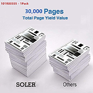 SOLER Compatible Drum Cartridge Replacement for Xerox 101R00555 for Phaser 3330 WorkCentre 3335 WorkCentre 3345 Printers (Black,1-Pack)