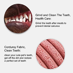 Generic MEETCARE Plush Dog Toys for Small Medium Dogs, Interactive Toys with Squeaky Sound, Soft and Comfortable, Perfect for Pet Training and Playing (Rhinoceros)