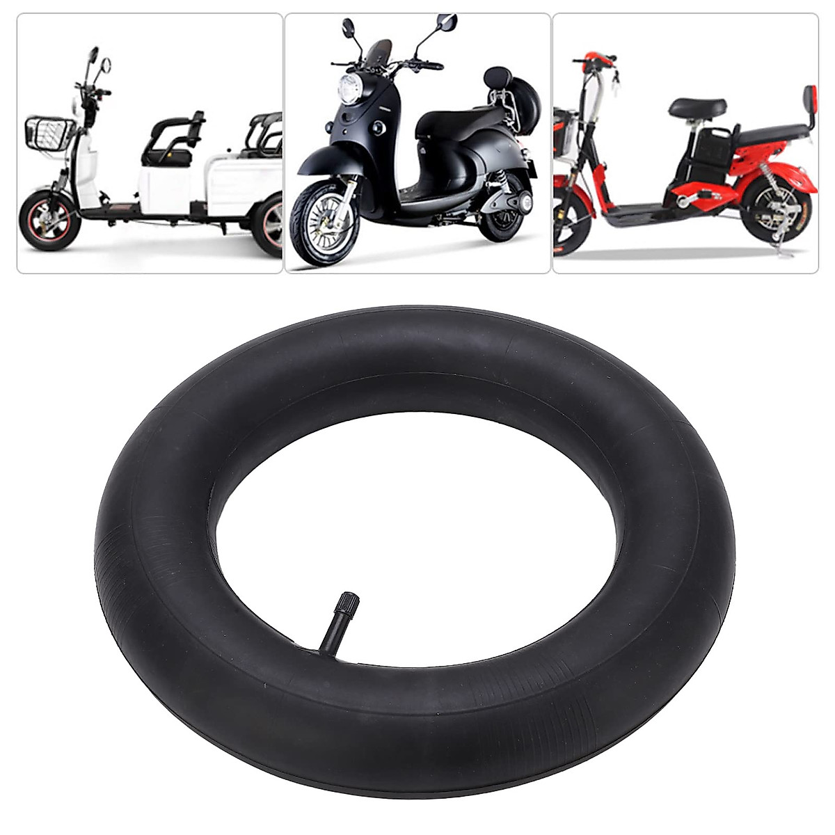 Haofy Inner Tube 3.00/3.25 8, Wheel Inner Tube 3.00/3.25‑8 Rubber Interior Tire Tube for Electro Tricycle Motorcycle Wheelbarrow, Inner Tube Wheelbarrow Inner (Straight Mouth)