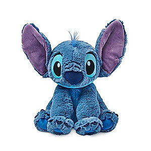 Disney Store Stitch Plush Soft Toy, Medium 15 3/4 inches, Lilo & Stitch, Cuddly Alien Soft Toy with Big Floppy Ears and Fuzzy Texture, Suitable for All Ages Toy Figure