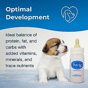 Pet-Ag Esbilac Puppy Milk Replacer Powder - 12 oz, Pack of 2 - Powdered Puppy Formula with Prebiotics, Probiotics & Vitamins for Puppies Newborn to Six Weeks Old - Easy to Digest