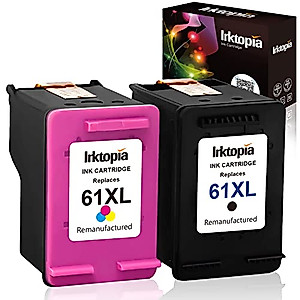Inktopia Remanufactured for HP 61XL 61 XL Ink Cartridges High Yield (1 Black 1 Tricolor) for HP Envy 4500 5530 5534 HP Deskjet 1000 1512 2540 3050 3510 HP Officejet 4630 2620 4632 Printer