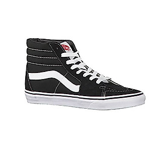 Vans Sk8-hi¿ Core Classics, Black/Black/White, 8.5 Women/7 Men