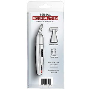 ConairMAN All-in-One Personal Trimmer for Men, for Neckline and Eyebrow Hair Trimmer, 3 piece Men's Grooming Kit, Battery-Powered