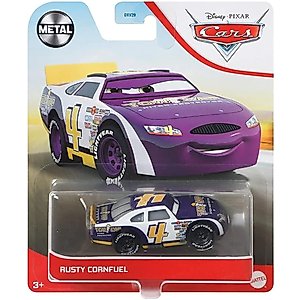 Disney Car Toys and Pixar Cars Rusty Cornfuel, Miniature, Collectible Racecar Automobile Toys Based on Cars Movies, for Kids Age 3 and Older, Multicolor
