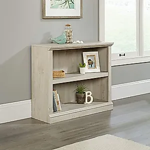 Sauder Select 2 Shelf Bookcase, L: 35.28" x W: 13.23" x H: 29.92", Chalked Chestnut finish
