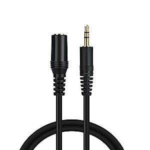 PASOW 3.5mm Stereo Male to Female Extension Audio Cable Cord (30 Feet)