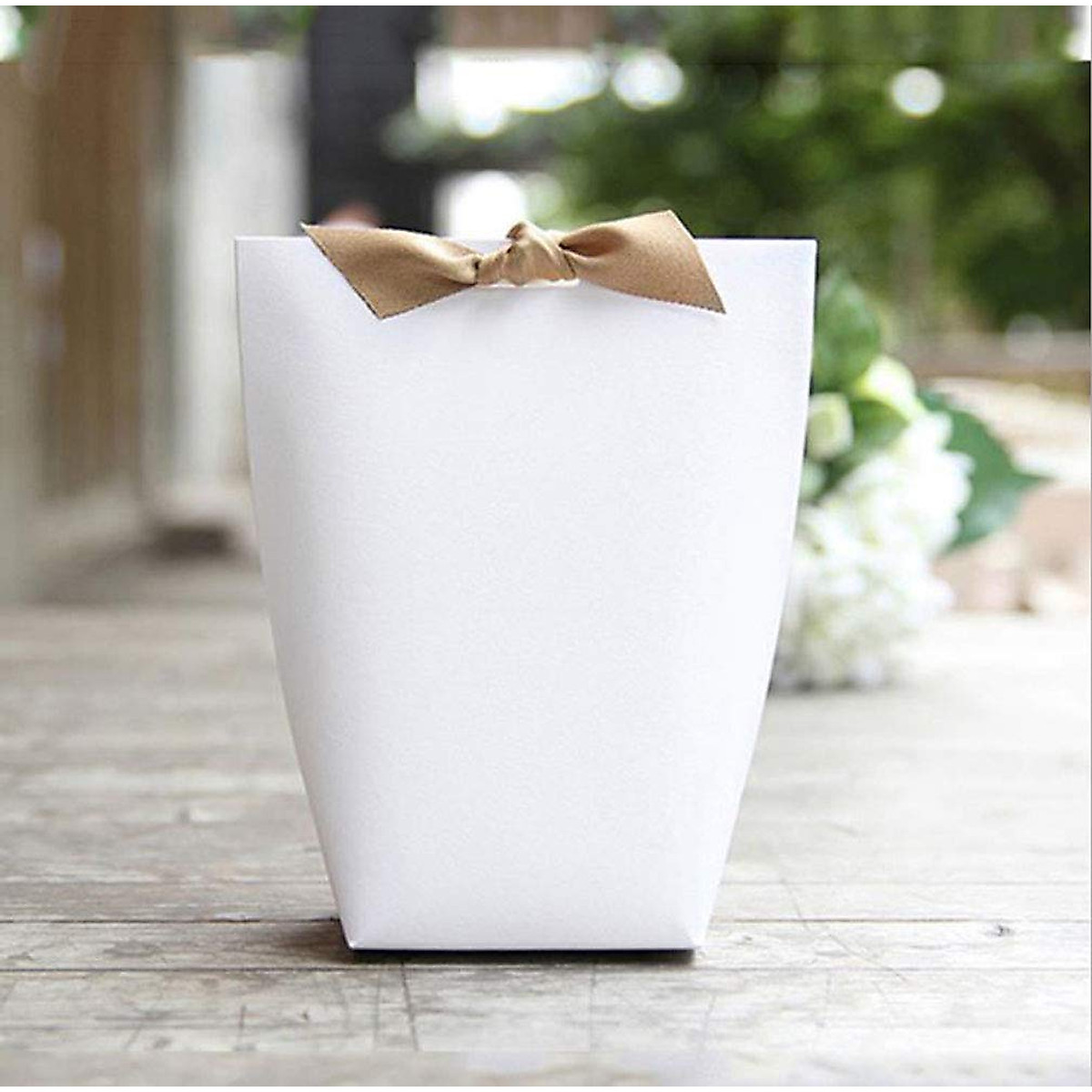 SHHS (8pcs White) Gift Wrap Boxes Packing Bags, Minimalist Gift Boxes Valentine's Day, Decorative Presents Box Bundle for Packing Clothes Accessories/Tie