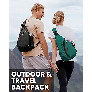 OutdoorMaster Sling Bag, Hiking Daypack, Crossbody Shoulder Chest Urban Outdoor Travel Backpack for Women & Men