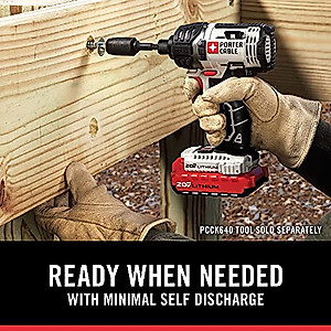 PORTER-CABLE 20V MAX* Lithium Battery, 2.0-Amp Hour (PCC682L)