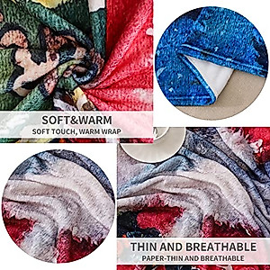 UBeesize Large Fleece Throw Blanket 60x80 Super Soft Fuzzy Plush Fleece Blankets, Lightweight 2lbs Queen Size Blankets for Bed, Sofa, Couch, Cozy, Skin-Friendly