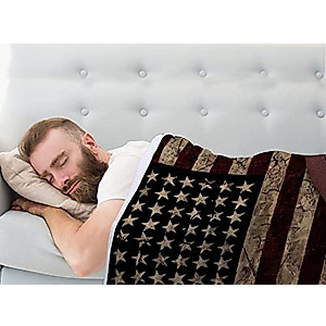 Soft Fleece Baseball Football Throw Blanket, Cozy Sherpa Warm Fuzzy Thick Bed Couch Sofa Blankets for Sport Fans Kids Adults Gifts 60"x 50" (Football-Brown)