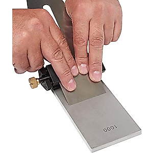 Trend Essential Diamond Sharpening Kit with 300/1000 Grit Bench Stone, Lapping Fluid, Leather Strop, Honing Paste, Cleaning Block & Sharpening Solutions Guide, DWS/KIT/H