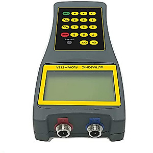 CGOLDENWALL Handheld Ultrasonic Flowmeter Clamp on Flow Meter Portable Liquid Flow Meter with  S1+M2 Transducers for Copper/PVC Pipe DN15-700mm 1/2-28" ((Old or New Panel))