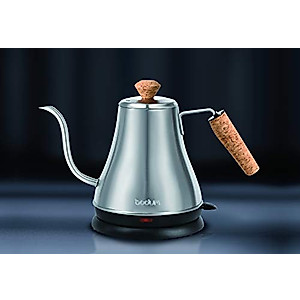 Bodum 11883-57US Melior Gooseneck Electric Water Kettle, 27 Ounces, Matt Chrome