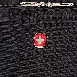 SwissGear 4010 Softside Luggage with Spinner Wheels, Black, Carry-On 18-Inch
