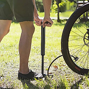 Floor Pump,[120PSI] Diyife Mini Bike Pump, Portable Bicycle Air Pump Bike Hand Pump for Road, Mountain BMX Bike Automatically Fit Presta Schrader with 1 Ball Needle Motorboat Valve