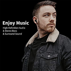 COOYA USB C Headphones with Microphone for Samsung Galaxy S23 S22 Ultra S21 S20 A53 Note 20 Flip 3 DAC Type C Wired Earbuds Magnetic Noise Canceling in-Ear Headset for iPad Pro Pixel 7 6 Oneplus 9 10