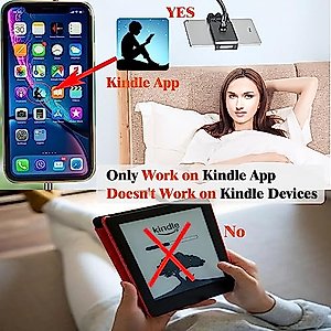 Vekesen TikTok Scrolling Ring Remote Control Kindle App Page Turner Bluetooth Camera Video Recording Remote TIK Tok Scrolling Ring for iPhone, iPad, iOS, Android (D01, Orange)