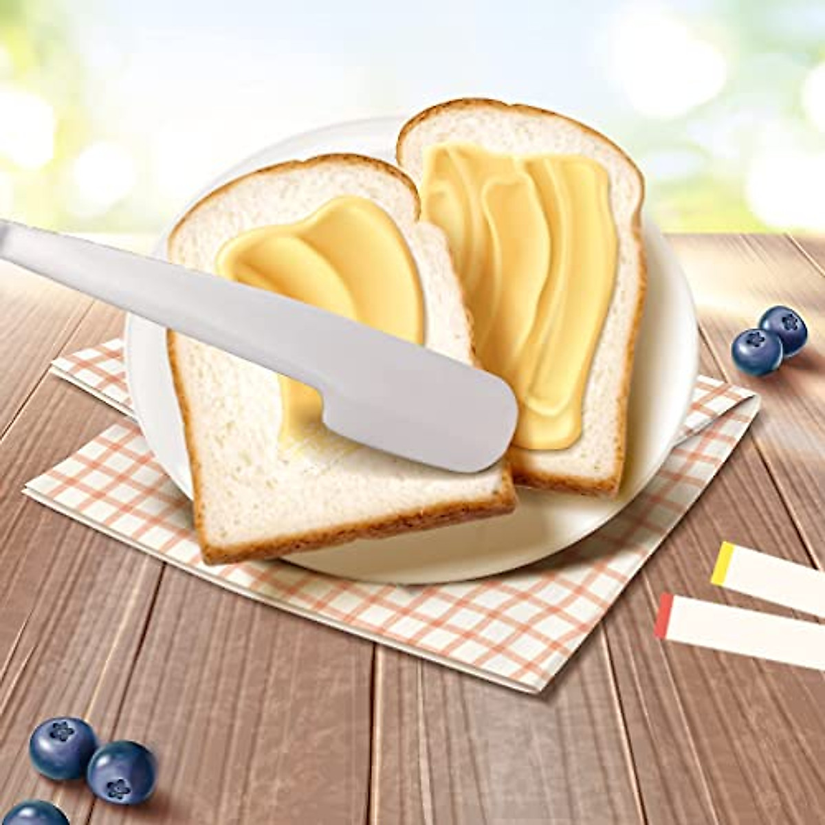 Stainless Steel Spatula Spreader Knife, Peanut Butter and Jelly, Chocolate or Strawberry Jam Stirrer & Jar Scraper Multifunction Stir & Scrape BIG Jars - Spread with Clean Hands By Simple preading