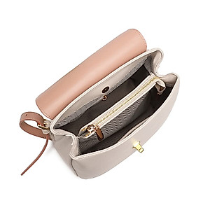 SHESTORY Women PU Leather Fashion Backpack Daypack for Traveling (Pink)