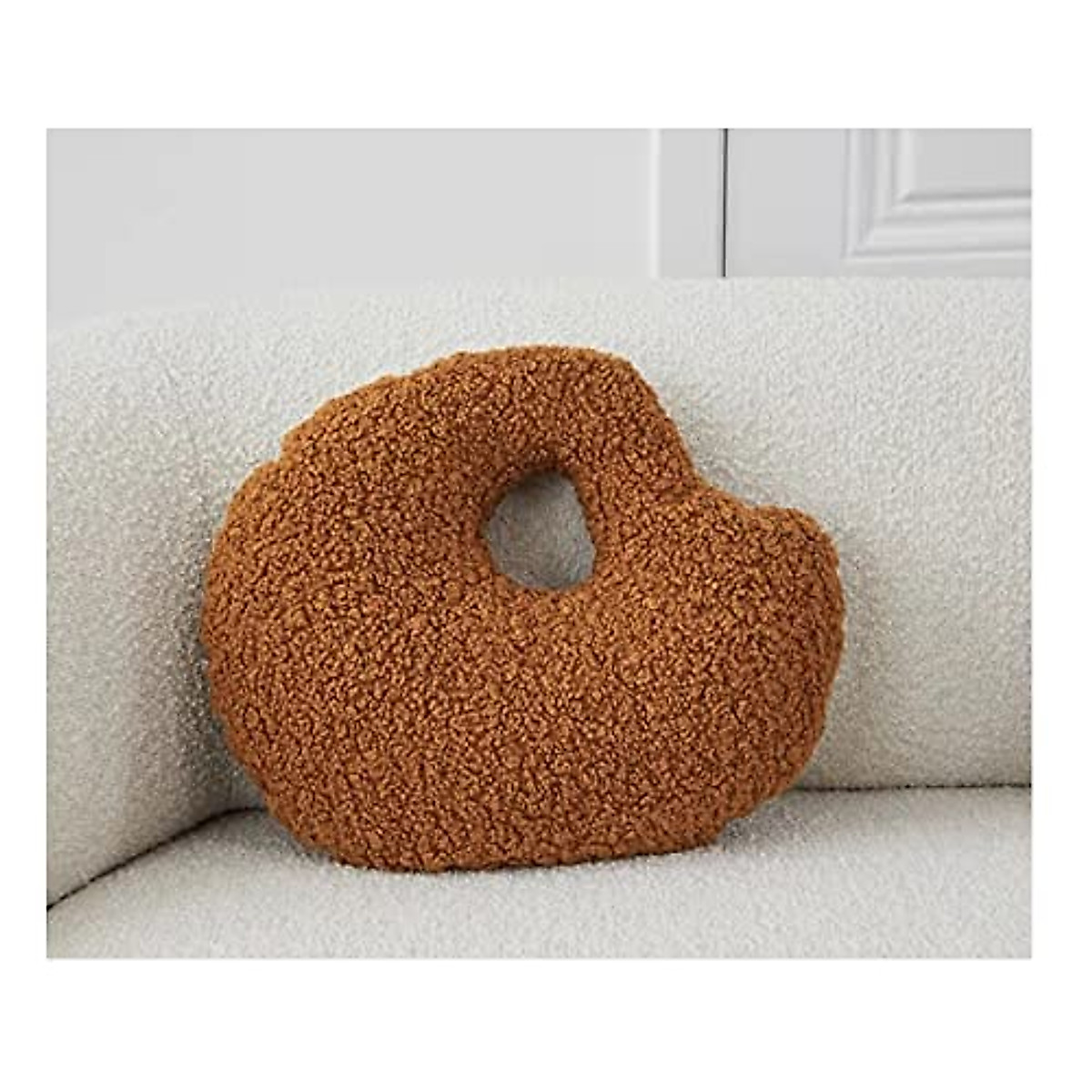 Cyprinus Carpio Abstract Painting Household Sofa Pillow Lumbar Pillow Household Throw Pillow Decoration 20" L x 18" W (Light Brown)