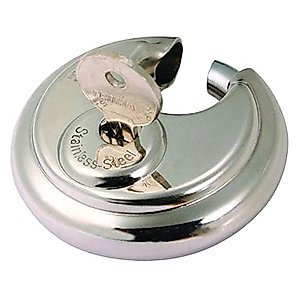 Trimax TRP170 Stainless Steel 70mm Round Pad Lock - 10mm Shackle