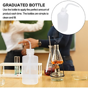ULTECHNOVO Lab Wash Bottle 24pcs Label and Scale Tools Plastic Squeeze Mouth Supplies Bottle Ml White Squirt Refillable Ldpe, Medical Labs Cleaning Wash for Safety Labels Empty Washing