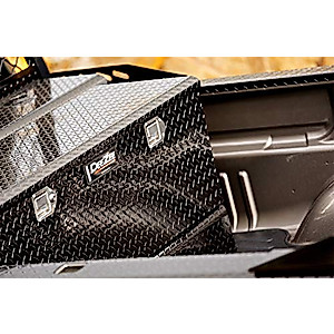 Dee Zee DZ91742XB (92 gallon) Auxiliary Diesel Combo Transfer Tank & Tool Box - Black Aluminum