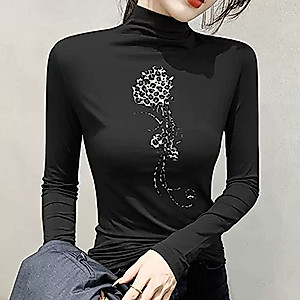 Animal Print Pattern Heat Transfer Vinyl Roll 12 Inch x 5 Feet Iron on Vinyl PU Animal Print HTV for T-Shirt Decoration DIY (Leopard Print)