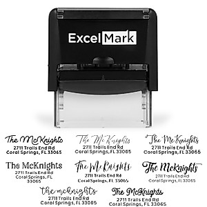 Custom Return Address Stamp – Self Inking Rubber Stamp – 3 Sizes and 8 Designs to Choose from