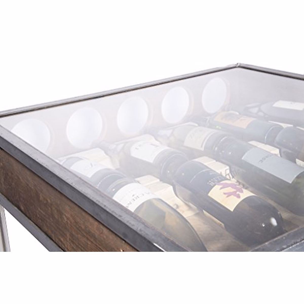 wine rack bar height table