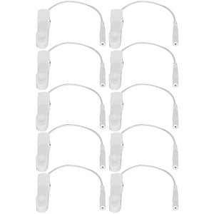 Electrode Wires, 10pcs 2.0mm Ear Clip Electrode Wire Connection Cable for TENS Digital Massage Machine TENS Cable Electrode Wire Wire Cable Ear Clip Units
