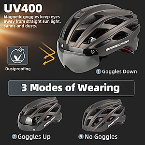 Basecamp Bike Helmet Men Women B10 (Black) + B19 (Tianium)