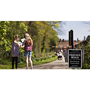 2 Pack Private Road Sign, Residents & Guests Only Access, No Entry Without Permission 14x10 Inch UV Printed Aluminum for Residents & Visitors, Fade-Resistant, Weatherproof